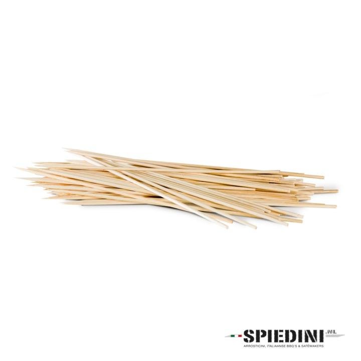 Spiedini - 1000 berkenhouten saté stokjes - 25 centimeter lang, 3 mm ...