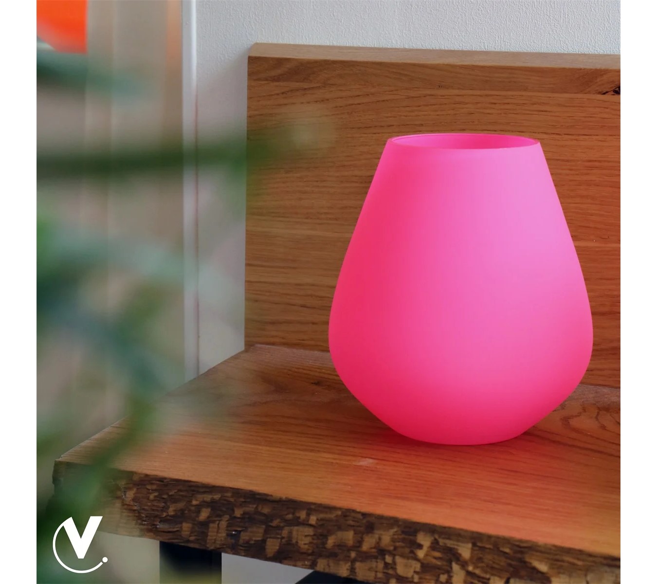 Tasman Neon pink Ø18 x H20 cm vaas Vase the World - Vase The World ...